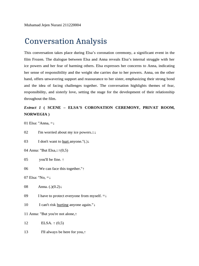 Jejen Conversation Analysis Task | PDF