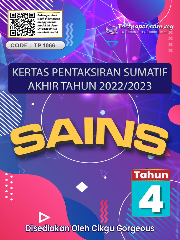COVER_PAGE_KERTAS_PENTAKSIRAN_SUMATIF_AKHIR_20222023_SAINS_TAHUN_4_01 | PDF