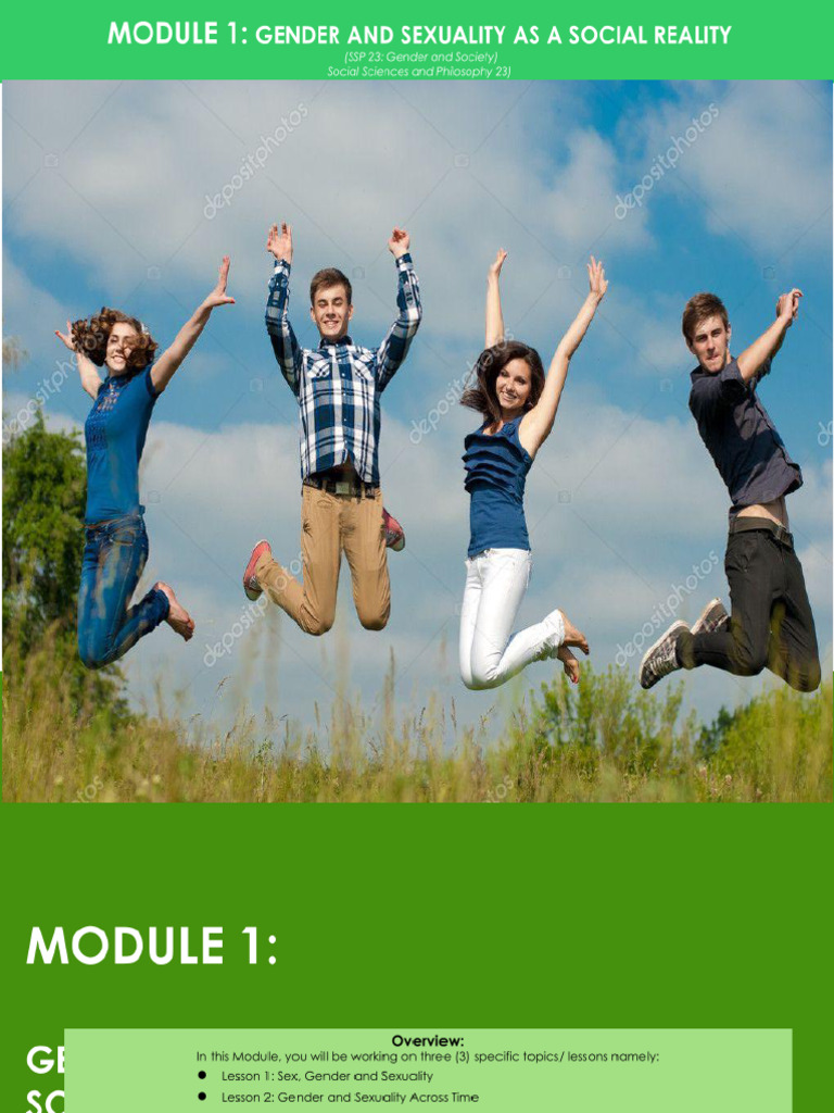 Module 1 Gender and Sexuality As A Social Reality | PDF