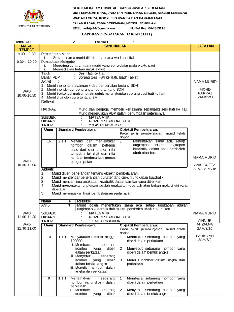 LPH Minggu 2 2024 | PDF