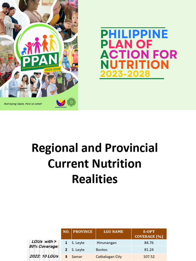 Philippine Plan of Action For Nutrition (PPAN) 2023-2028 | PDF