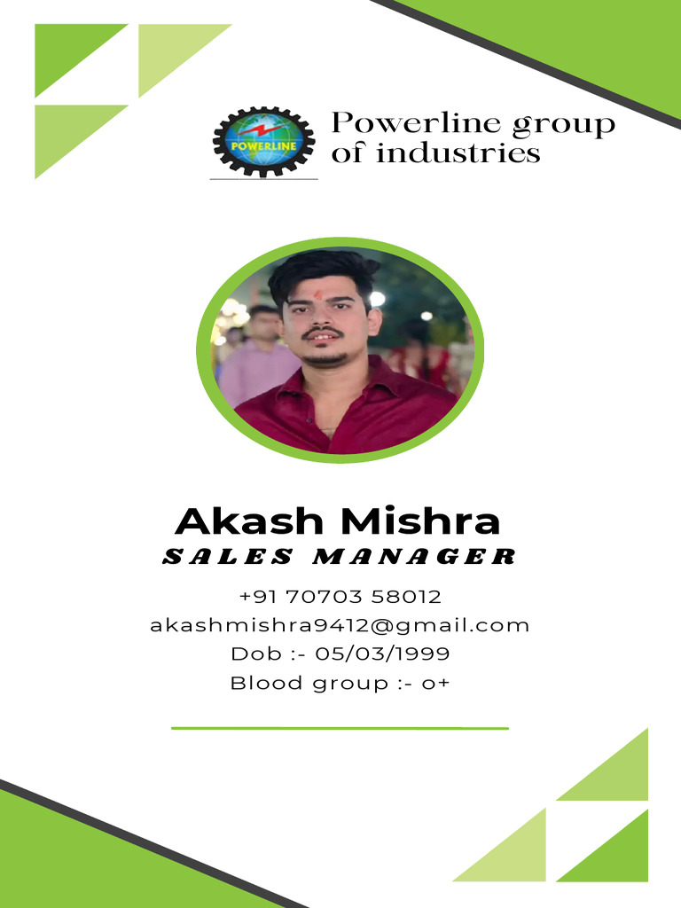 Professional Portrait Business Card | PDF