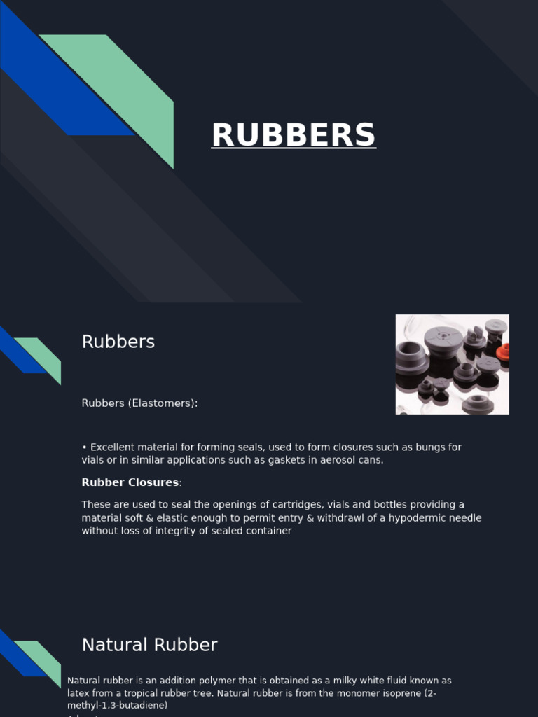 Pharmaceutical Packaging-Rubber | PDF