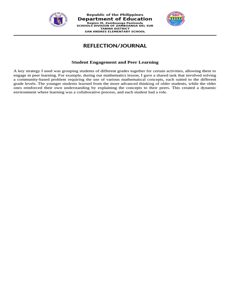 Reflection | PDF