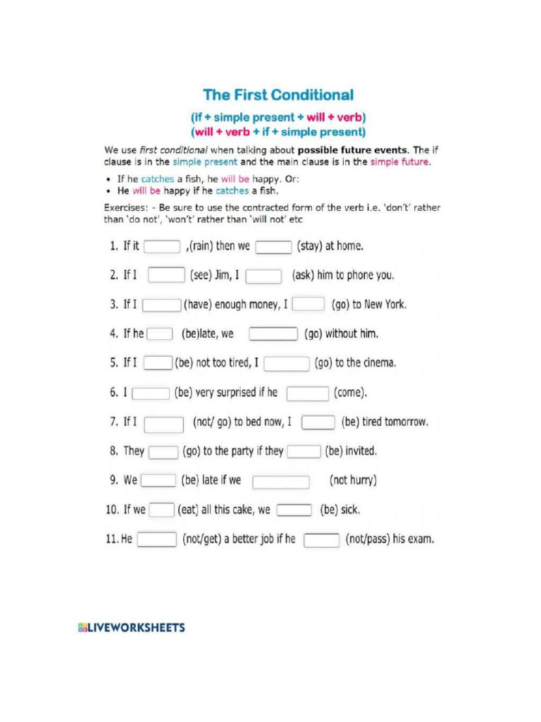 1st Conditional | PDF