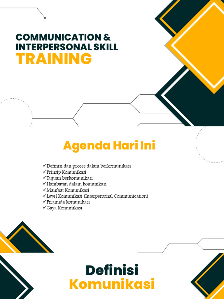 03 Komunikasi & Interpersonal Skill | PDF