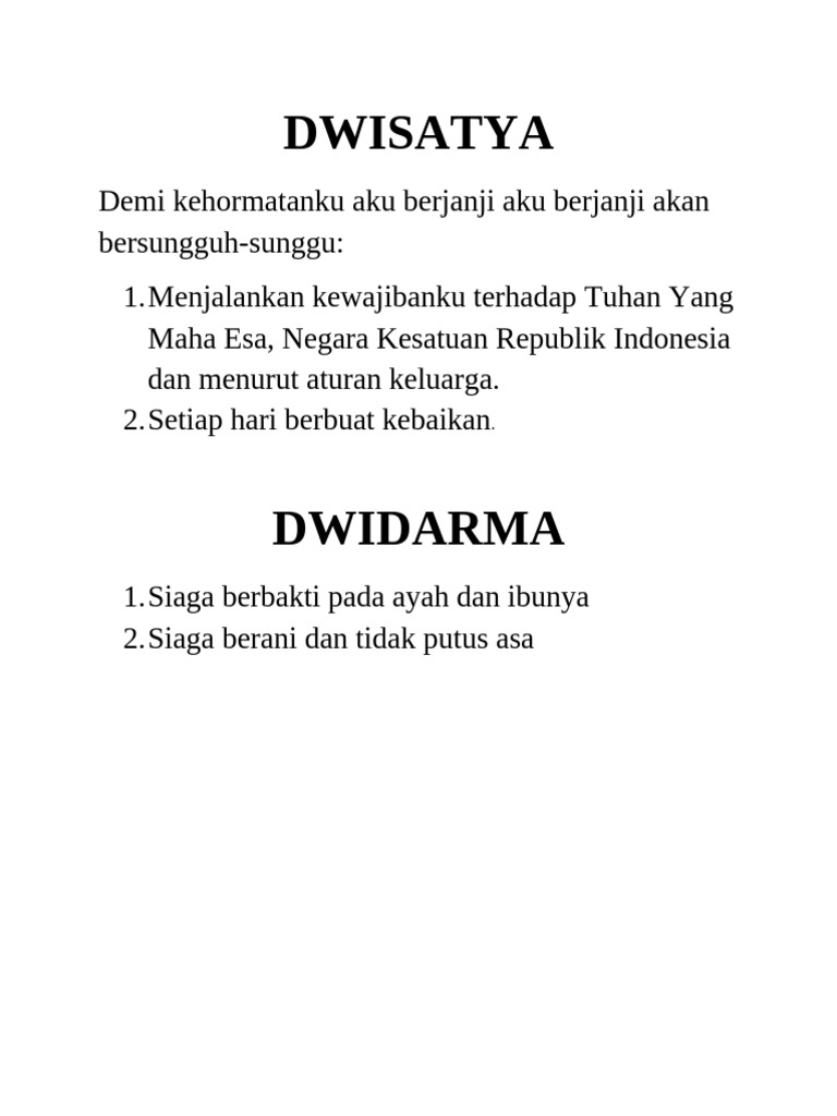 Dwi Satya | PDF