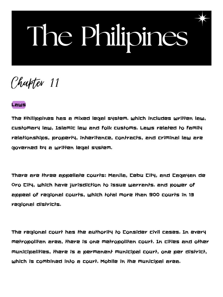 The Philippines Chapter 11 | PDF