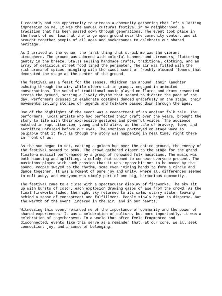 Friendly Neighborhood Meet Essay | PDF