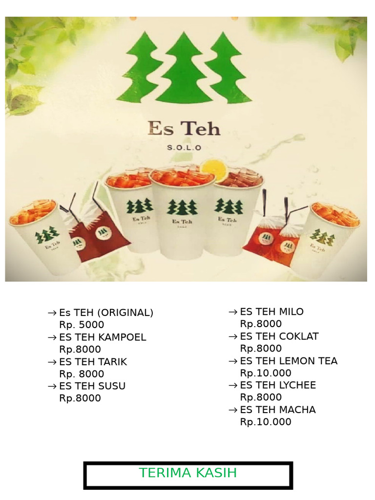 Promosi Es Teh Solo | PDF