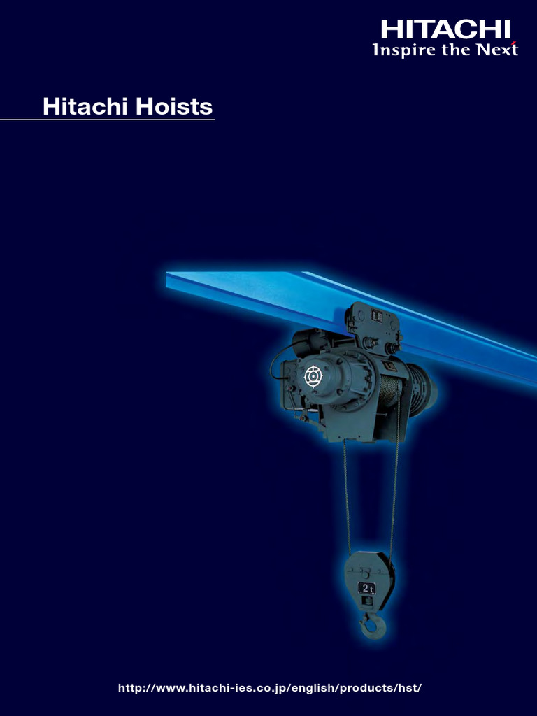 Catalog Hitachi Wirerope Hoist | PDF
