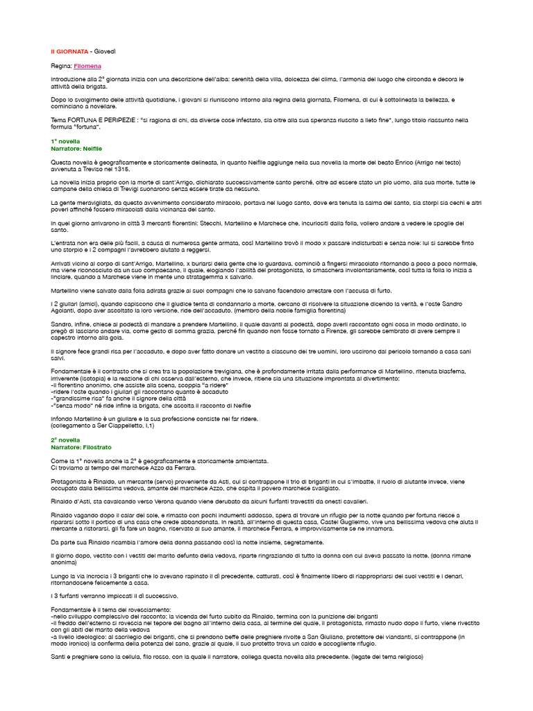 40 Novelle Decameron | PDF