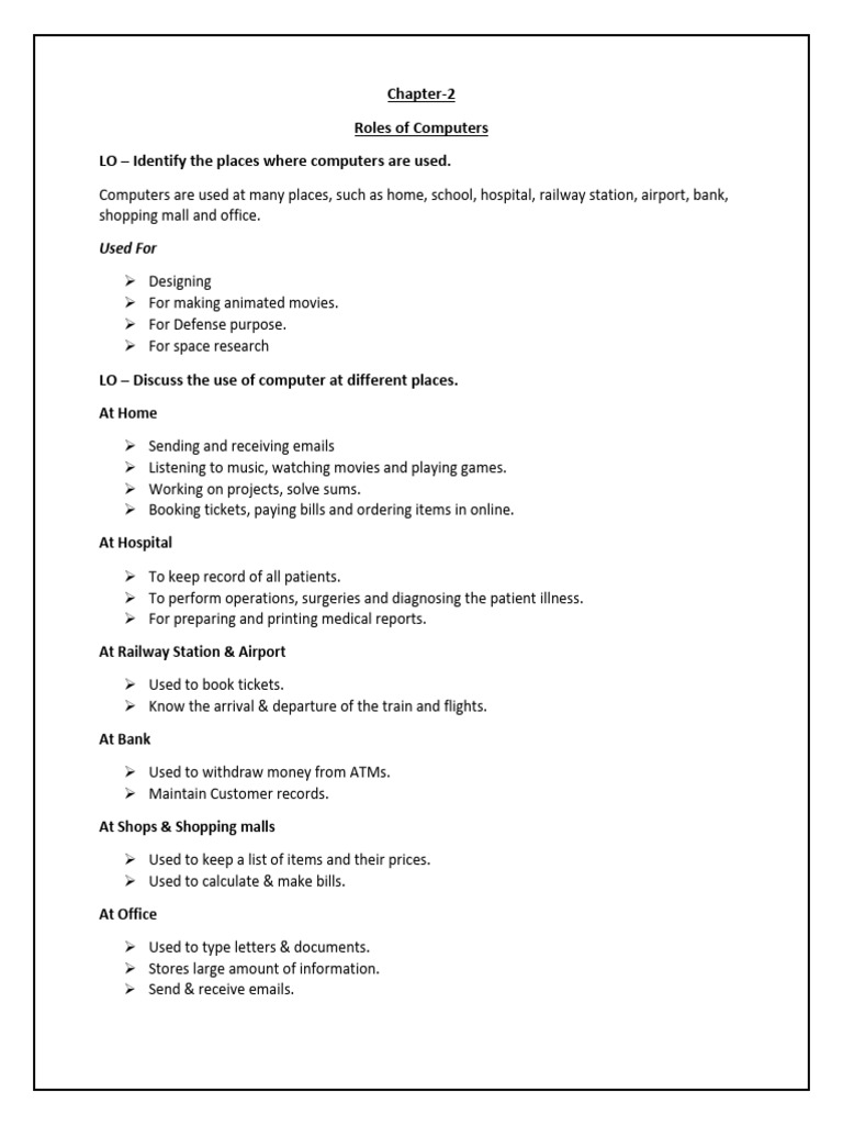Chapter 2- Notes | PDF