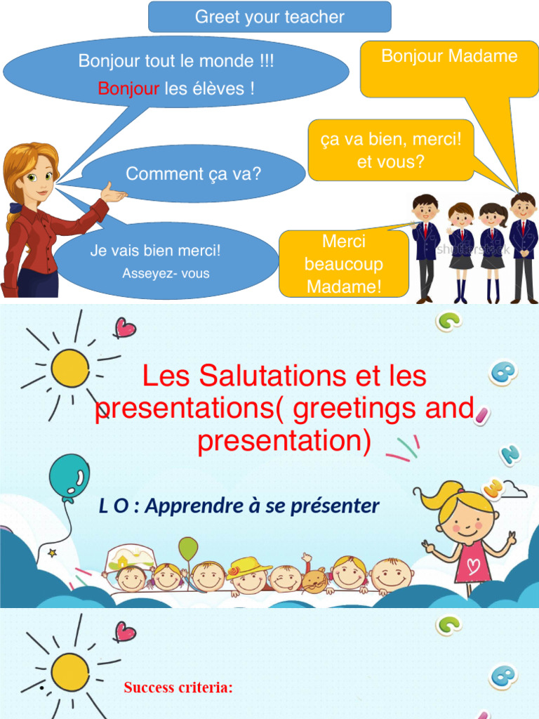 Se Presenter (Introduce Your Self) | PDF