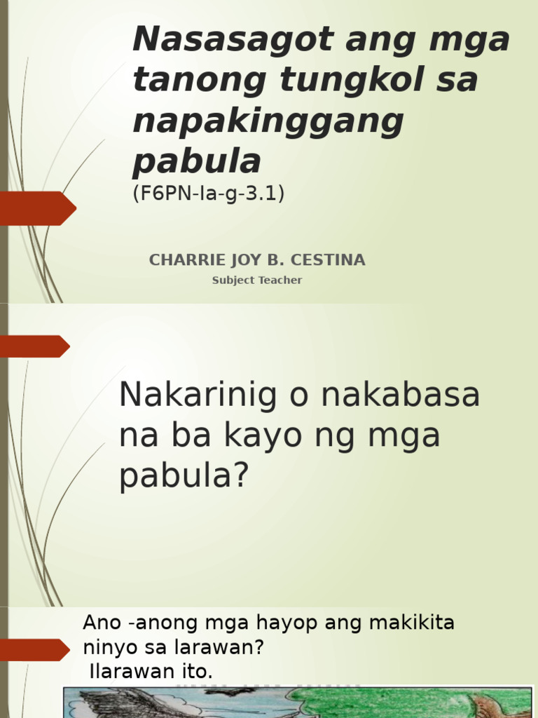 Pabula: Agila at Salagubang | PDF