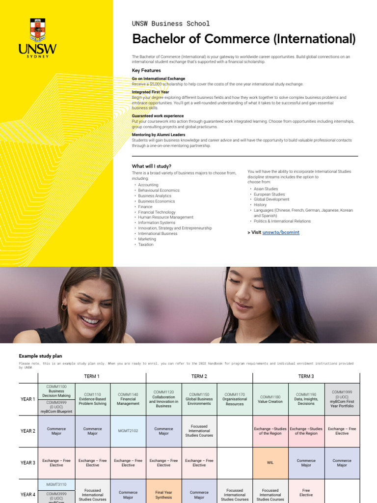 2022 10 Bcom Int Sample Program | PDF