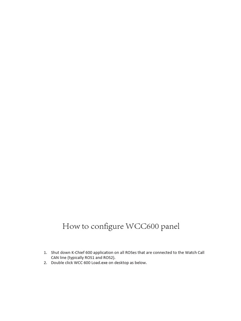 How To Configure WCC600 | PDF