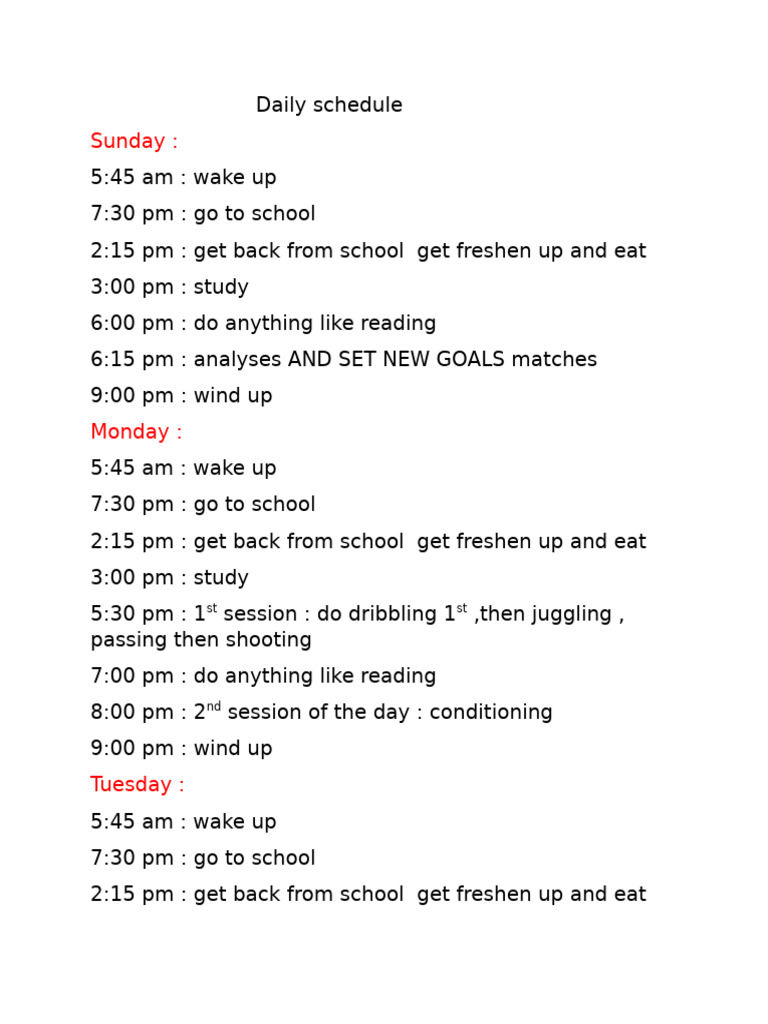 Amaan Schedule | PDF