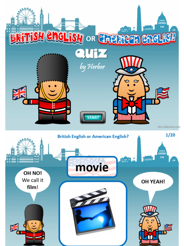American_british English Quiz | PDF