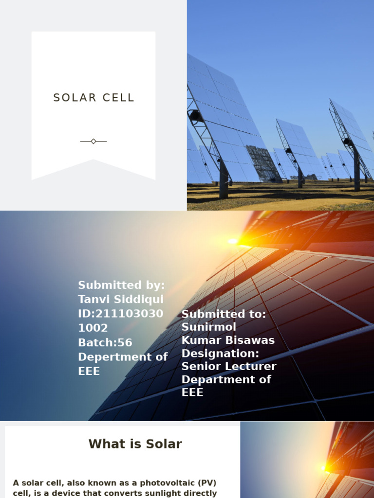 Solar Presentation | PDF
