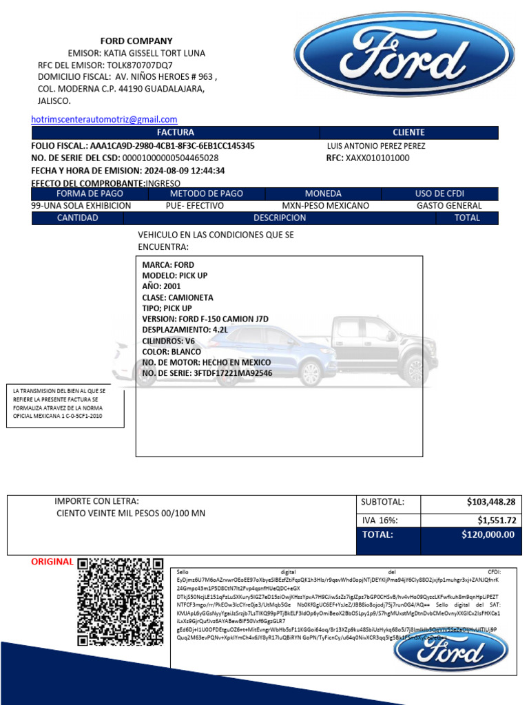 FORMATO FORD (2) | PDF