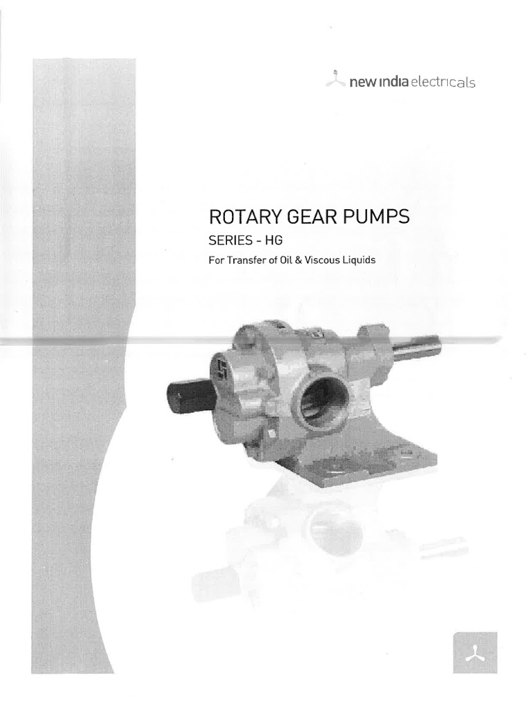 Rotary Gear Pumps of Filtration Building | PDF