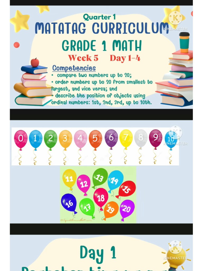 q1 Math 1 Week 5 Day 1-4 | PDF