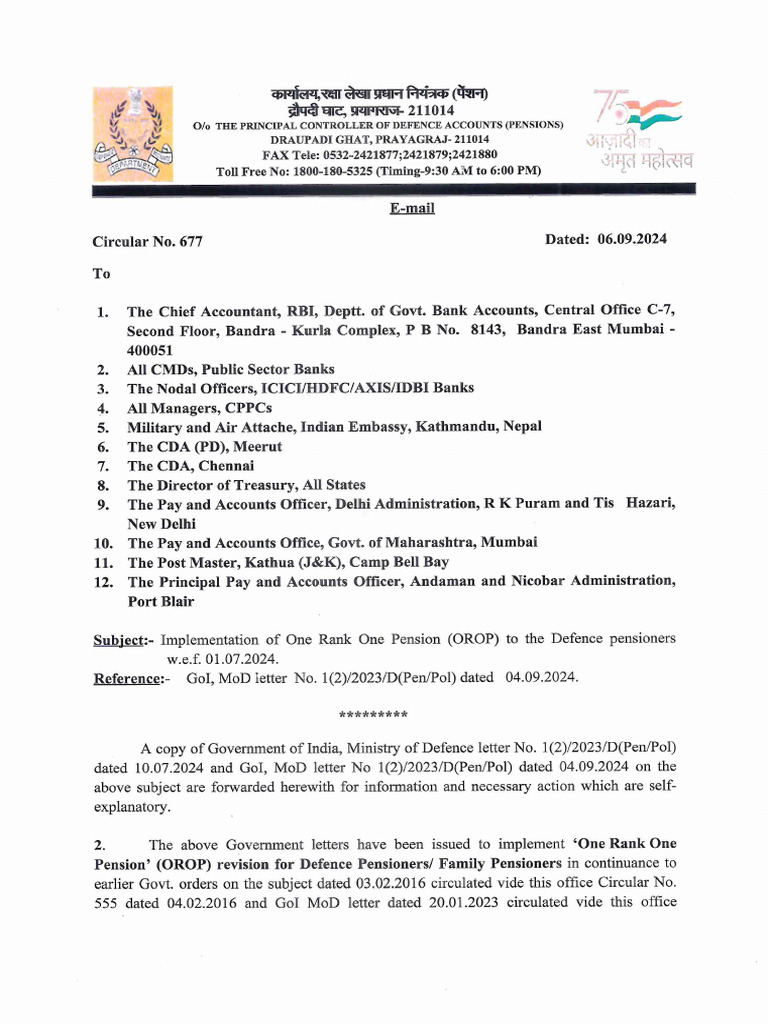 Circular 677 Dated 06.09.2024 | PDF