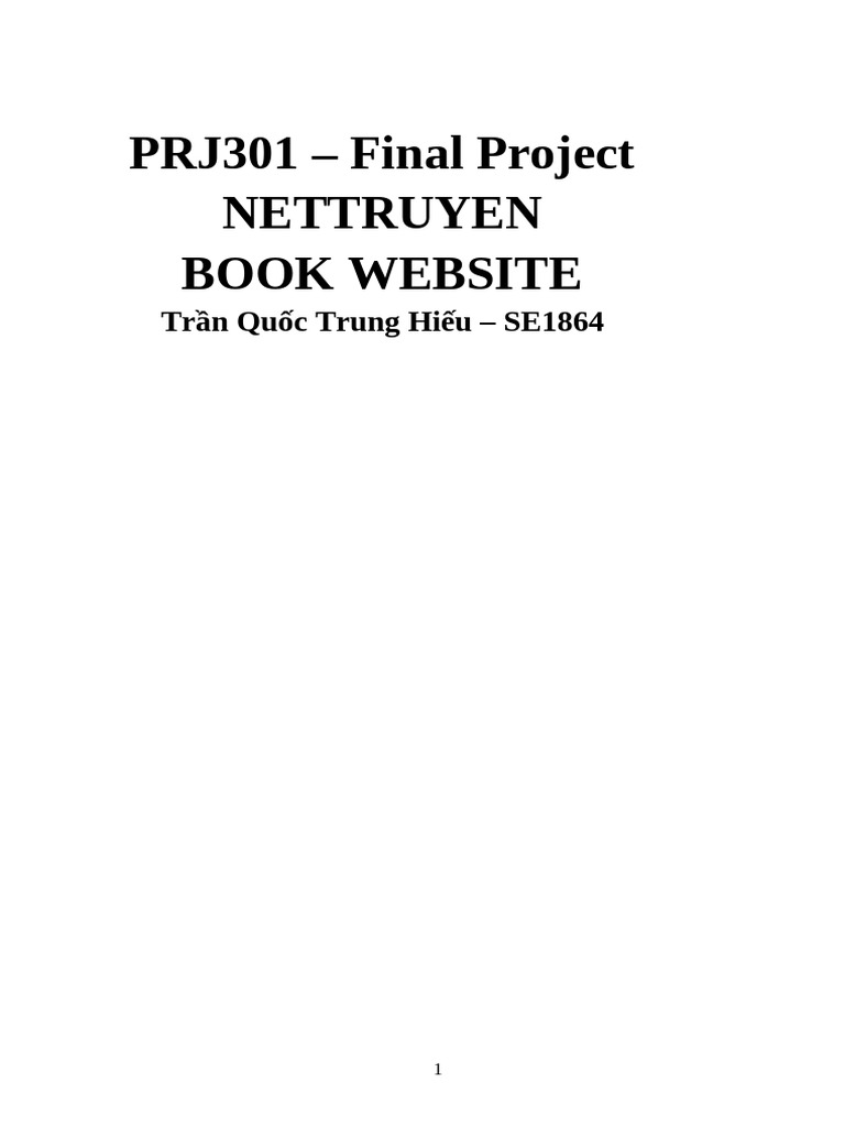 Bao Cao PRJ301 DEMO | PDF