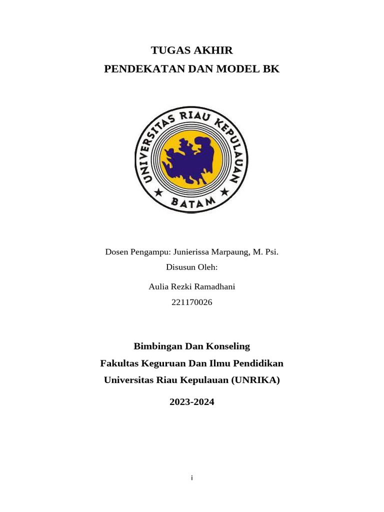 Pendekatan Dan Model BK | PDF