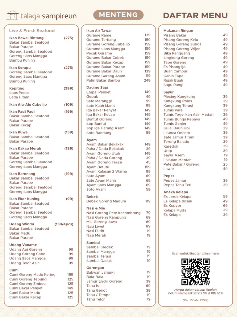 Menu Terbaru TS MENTENG | PDF