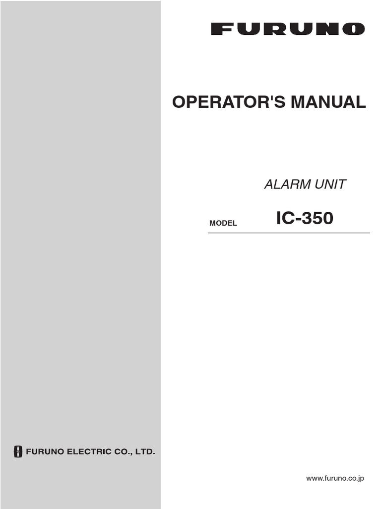 Operator's Manual IC-350 | PDF
