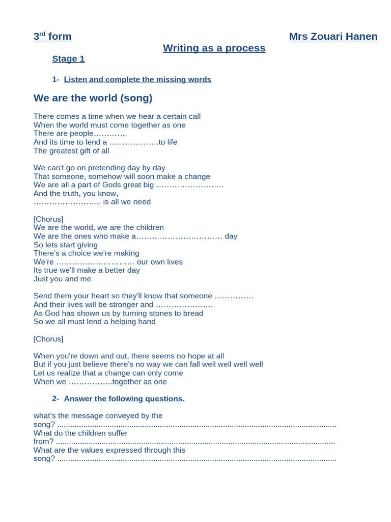 Process Writing | PDF