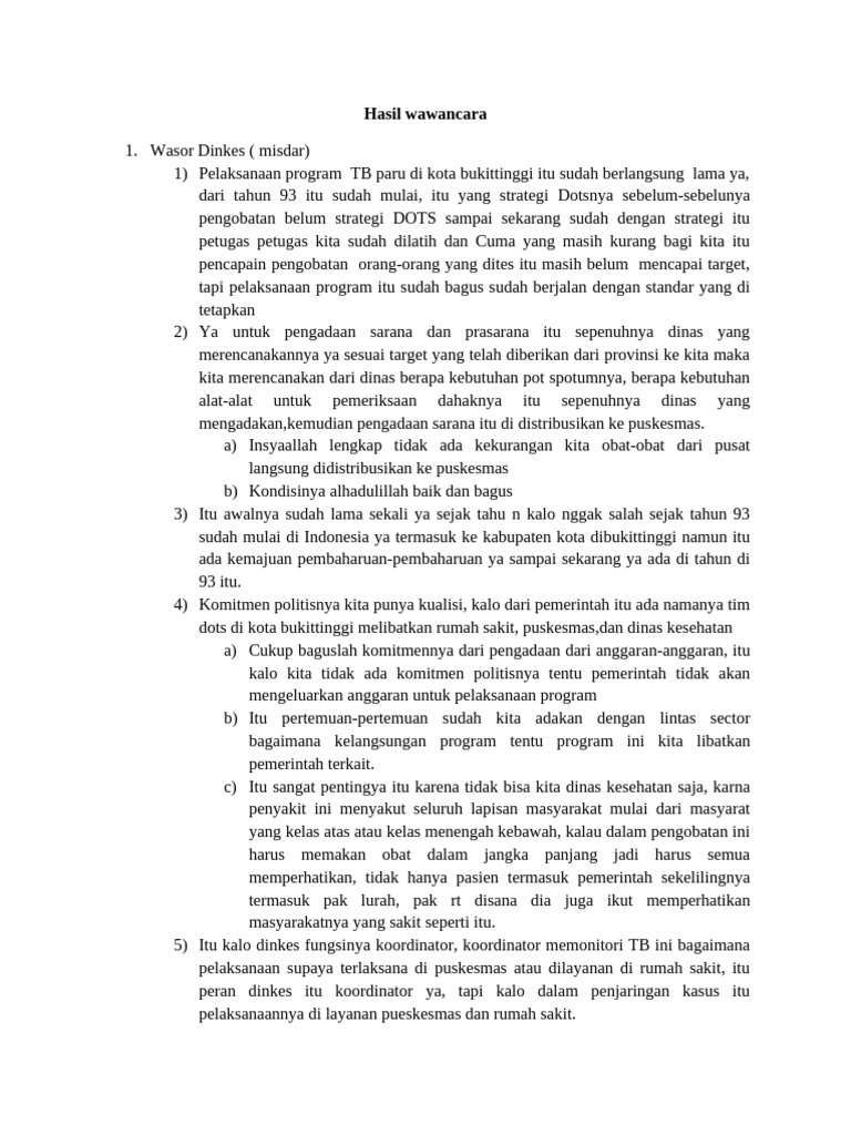 Hasil Wawancara | PDF