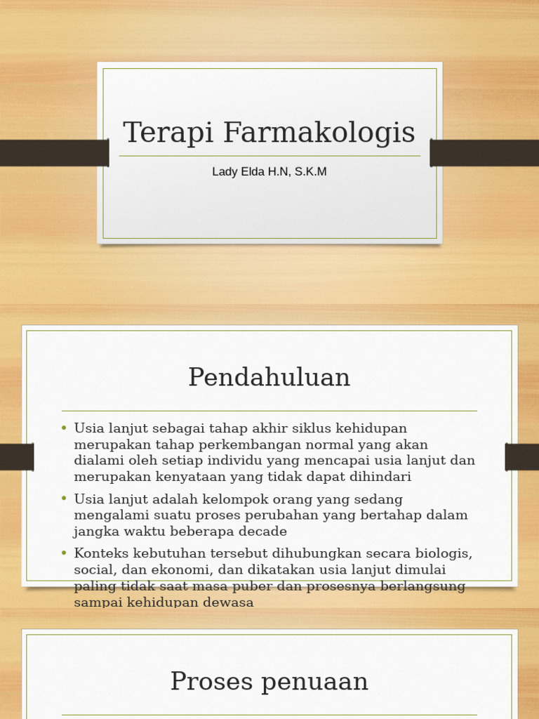 Terapi Farmakologis | PDF
