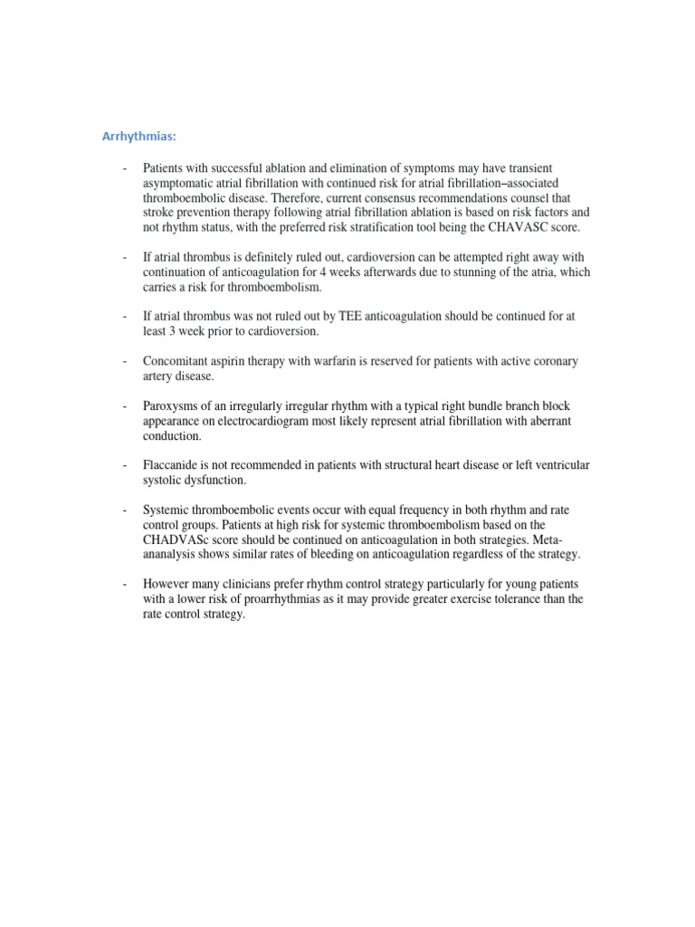 Cardiology Notes | PDF