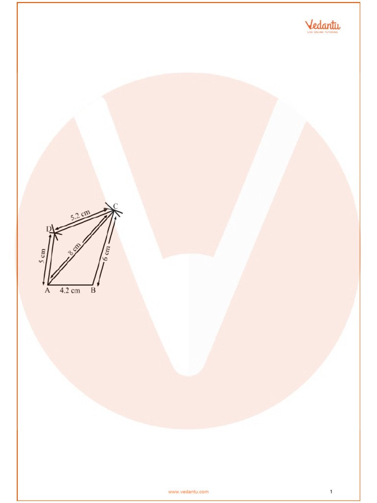 RS Aggarwal Class 8 Mathematics Solutions For Chapter-17 Construction of Quadrilaterals | PDF ...