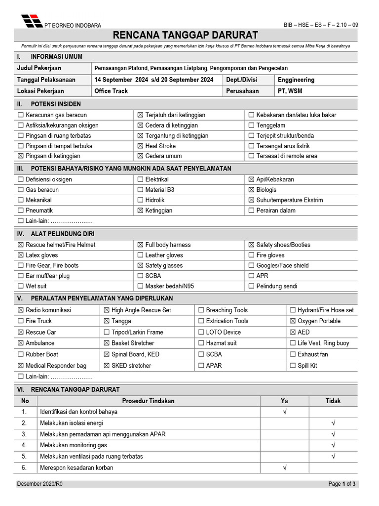 RTD Pemasangan Plafond, Lisplang | PDF