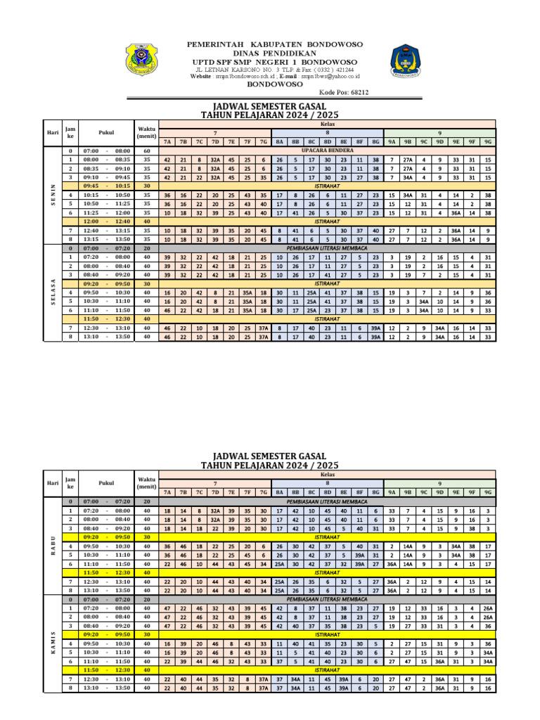 BARU-.Jadwal EDIT 6-Review - GSS SABTU - EDIT 3 SEPTEMBER 2024 | PDF