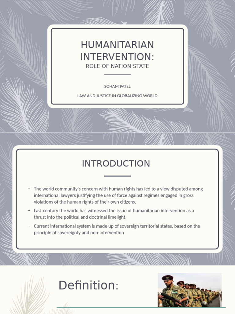 Humanitarian Intervention | PDF