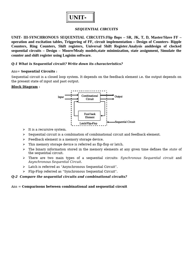 Unit III CSE DELD | PDF