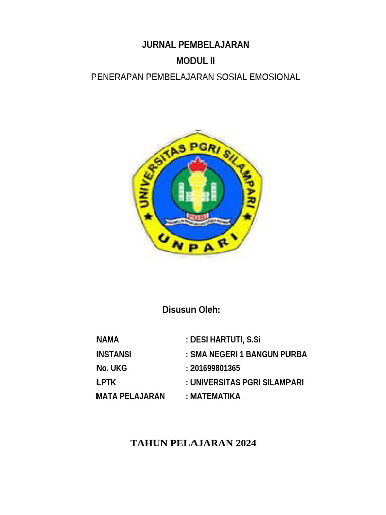 Jurnal Pembelajaran Modul Ii - Desi Hartuti | PDF