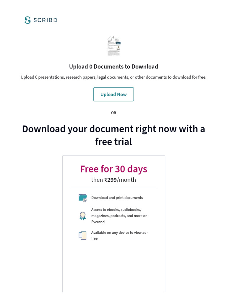 Choose A Plan - Scribd | PDF