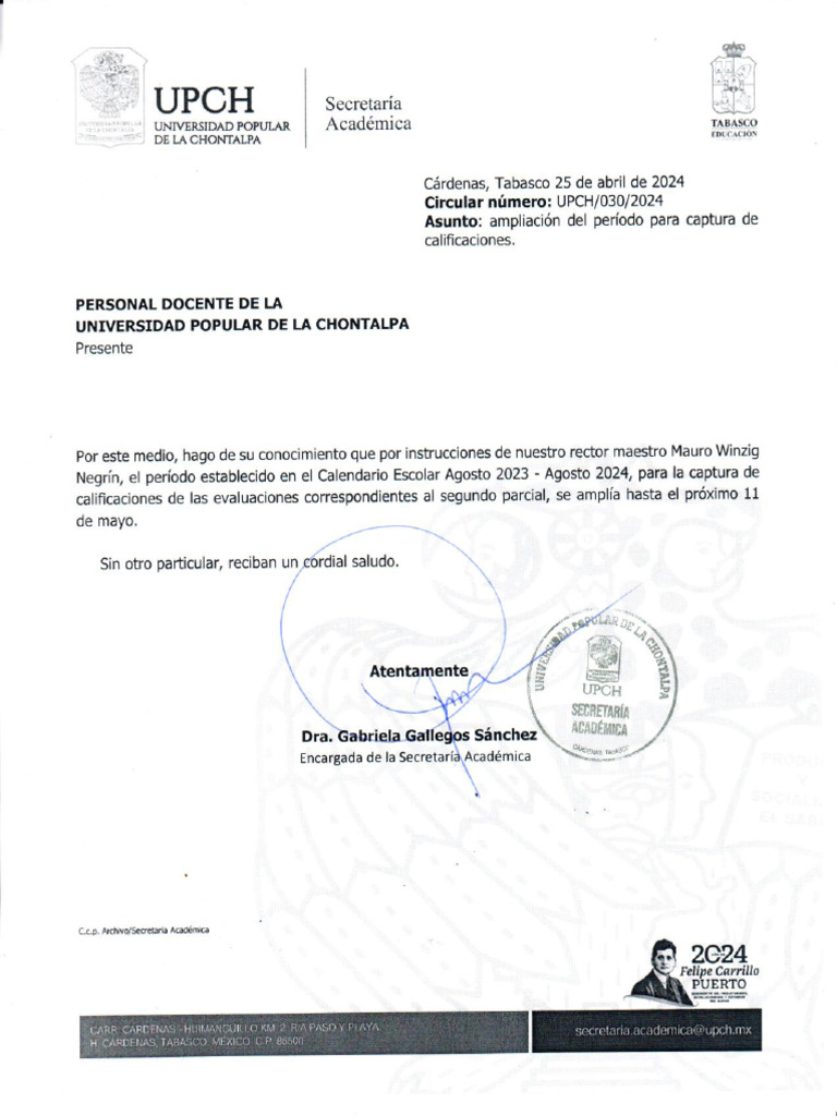 Circular Upch Sac 030 2024 | PDF