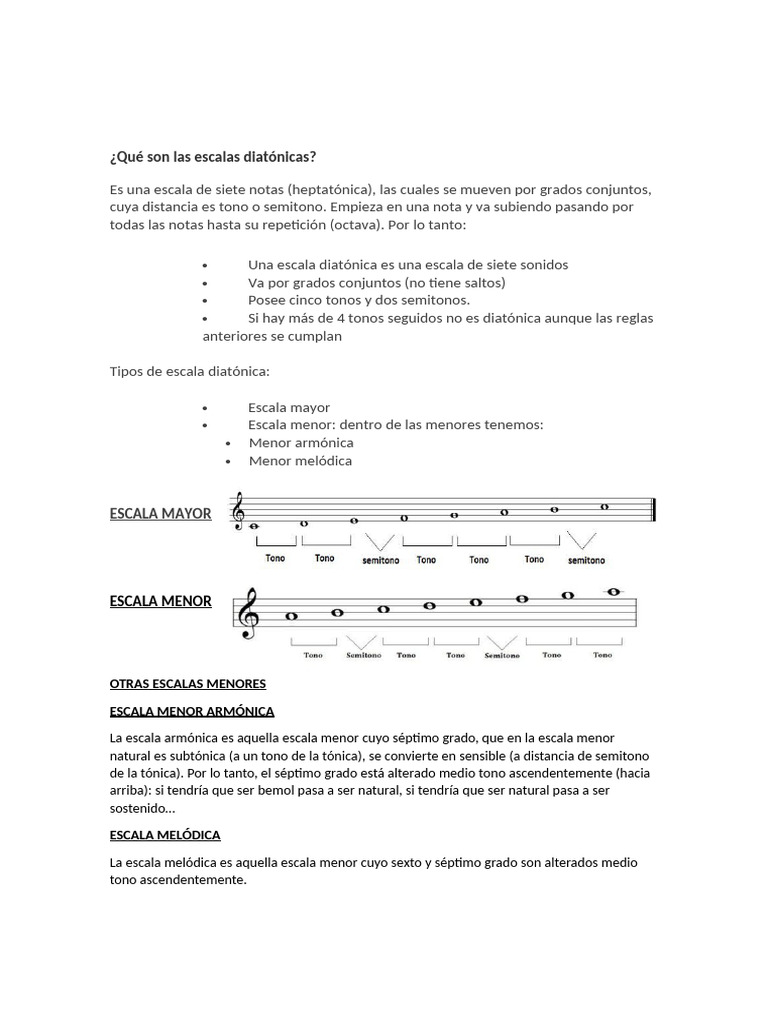 Escalas Diatónicas | PDF
