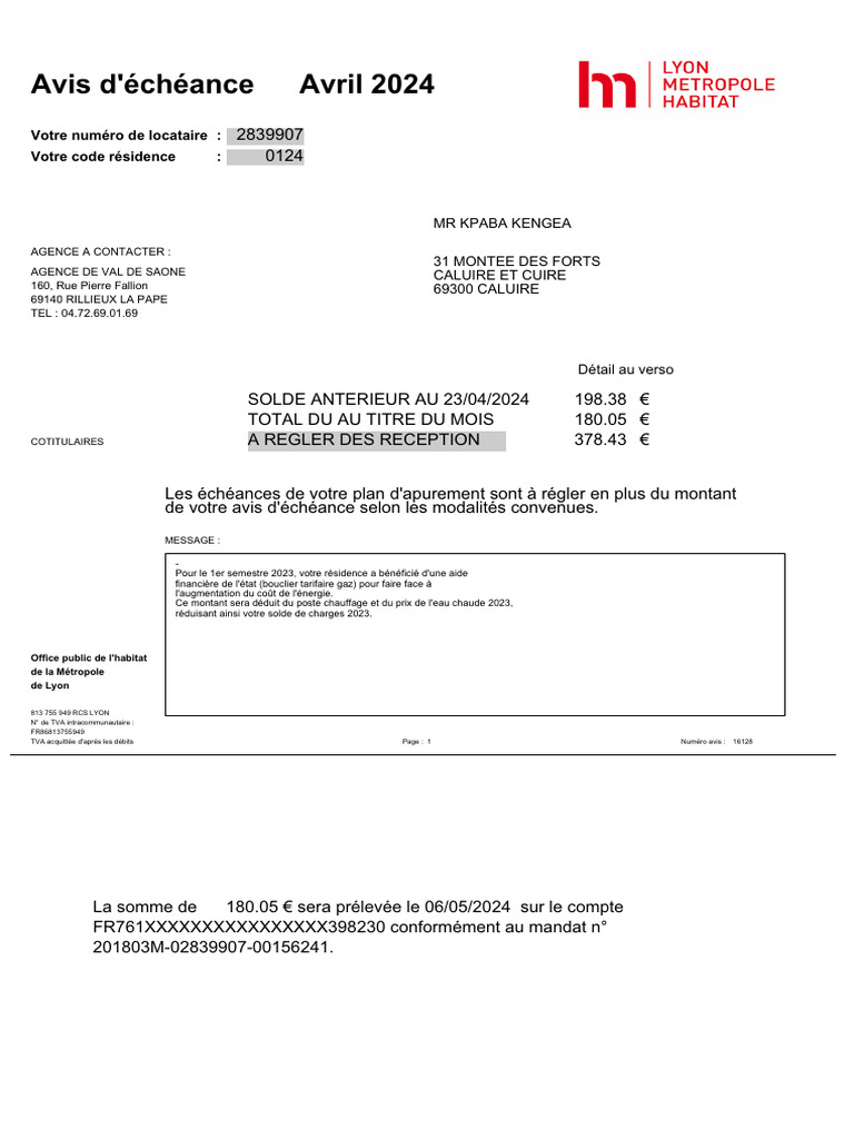 Avis D'échéance | PDF