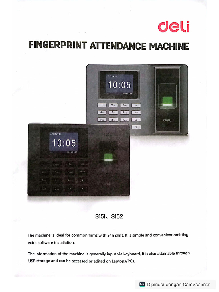 Fingerprint Attendance Machine | PDF