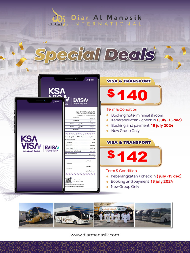Diar Al Manasik VISA Promo | PDF
