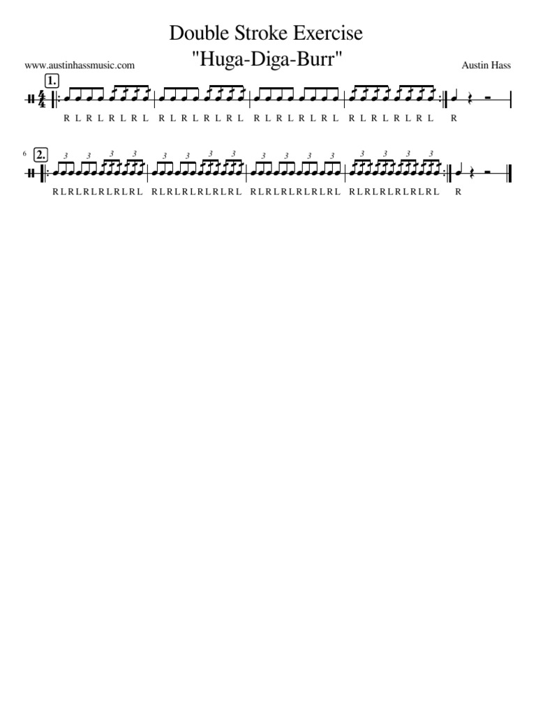 Double Stroke Exercise | PDF