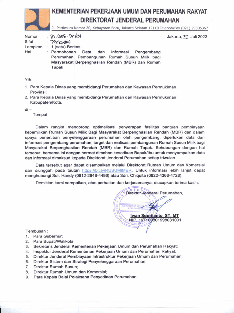 Data & Inform Pemb Perumhn Target & Realisasi Pemb Rusun & Rumah Tapak ...